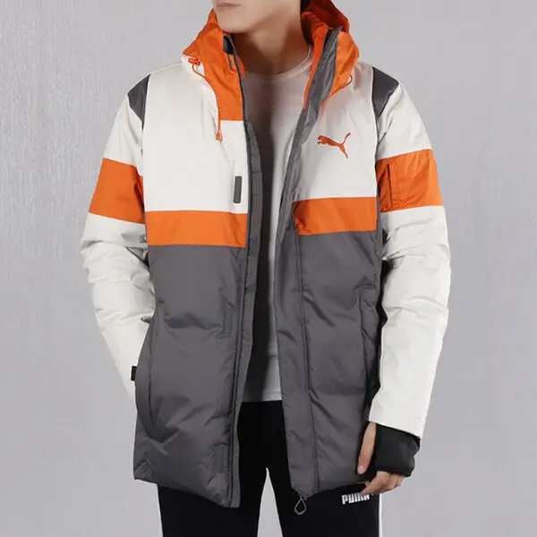 PUMA Protective Down Jacket - Grey/white/orange