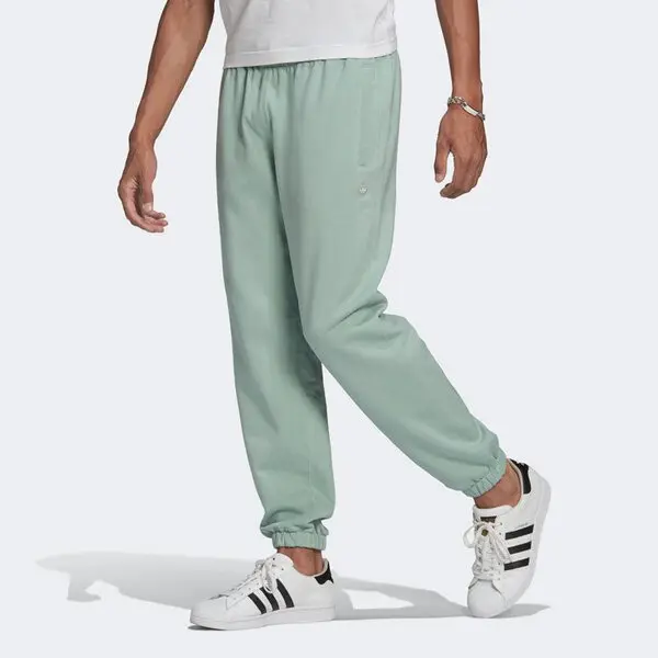 Adidas Originals Casual Loose Bundle Feet Elastic Waistband Sports Pants - Green
