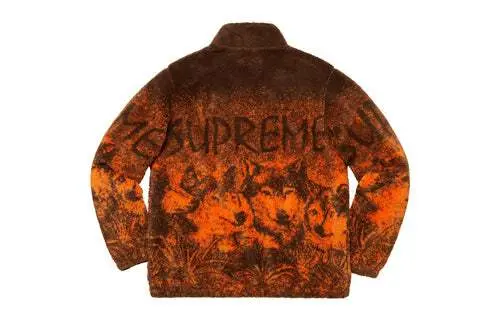 Supreme Ss19 Wolf Fleece Jacket - Orange