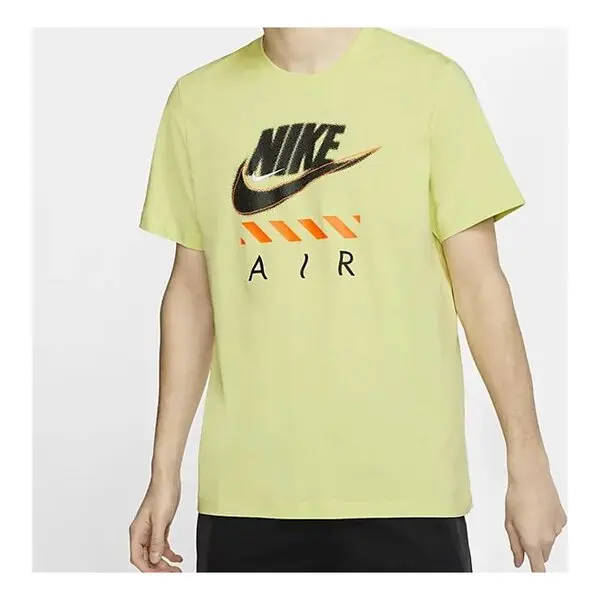 Nike Air Logo Cotton Short Light Lime - Yellow