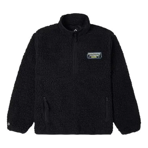 CONVERSE Logo Lambswool Stand Collar Jacket
