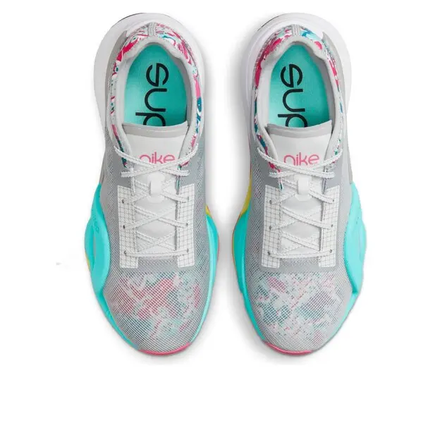 Nike Zoom Superrep 3 "graffiti Graphics" Athletic Sneakers - Grey/blue