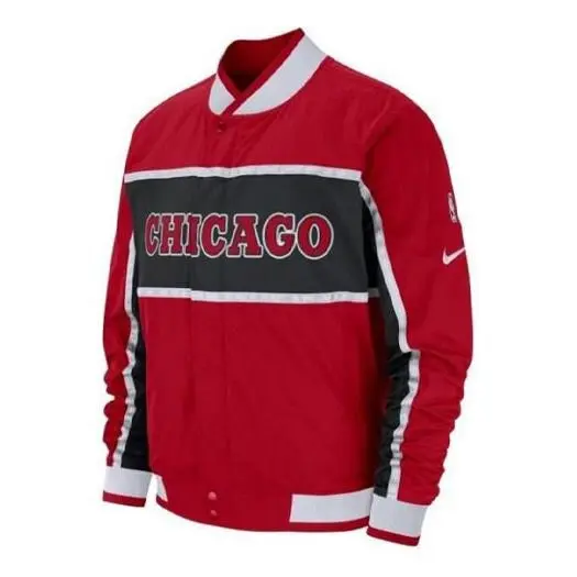 Nike Nba Chicago Bulls Courtside Jacket - Red