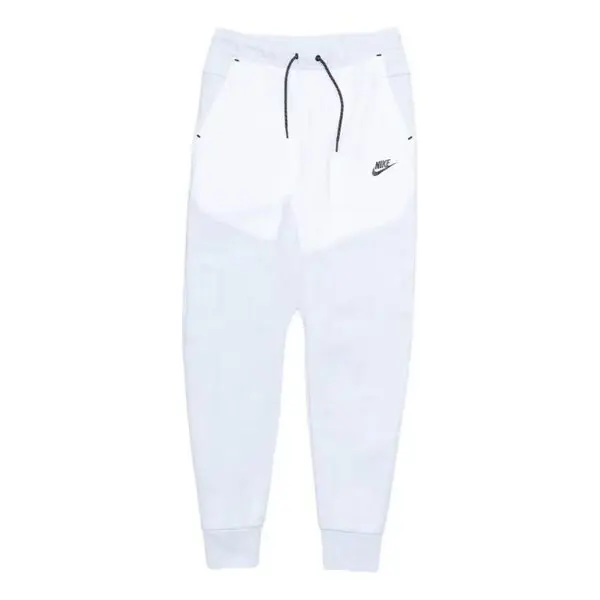 Nike Tech Fleece Jogger Pants 'grey White - Grey/white/black