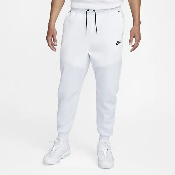 Nike Tech Fleece Jogger Pants 'grey White - Grey/white/black