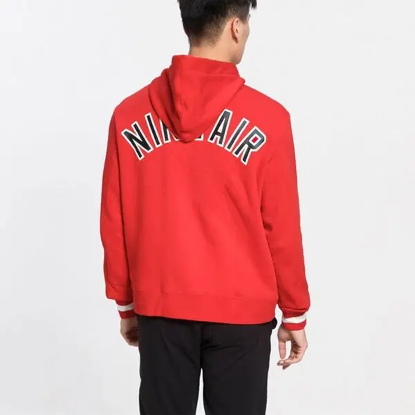 Nike Alphabet Hooded Zipper Fleece Jacket