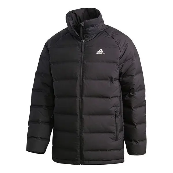 Adidas Helionic Down Jacket With Stand Collar - Black