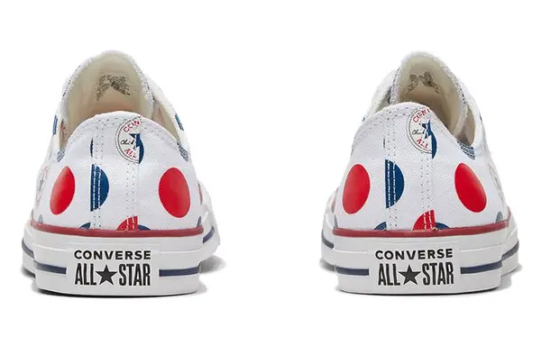 CONVERSE Chuck Taylor All Star Polka Dot Sneakers - White/red/blue