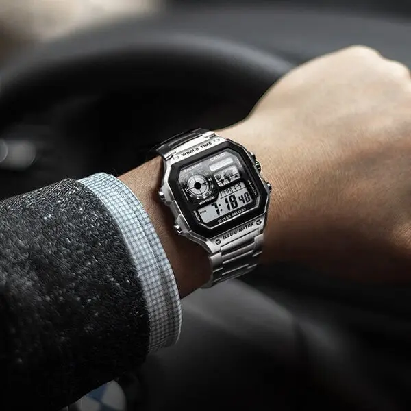 Casio G-shock Digital Stainless Steel Watch
