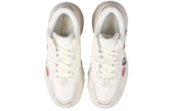 PUMA Pulsar Wedge Sneakers - White/pink