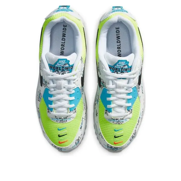 Nike Max 90 'worldwide Katakana Logo' Sneakers - White/blue/yellow