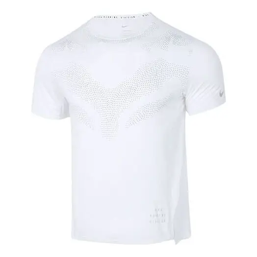 Nike Dri-fit Run Division Rise 365 Short Sleeve Tee - White