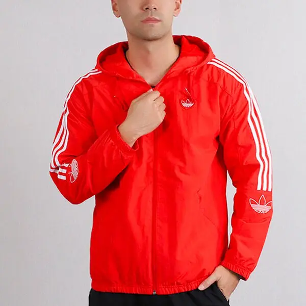 Adidas Logo Embroidered Track Jacket