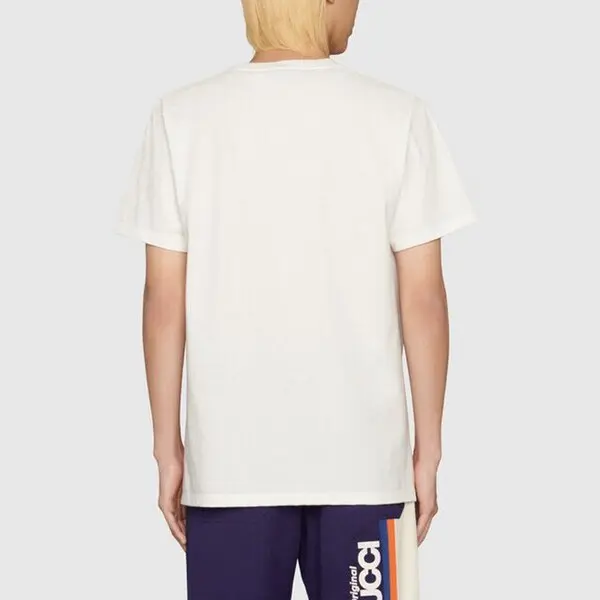 Gucci Ss22 Cotton T-shirt With Embroidery 'white