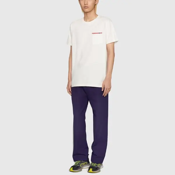 Gucci Ss22 Cotton T-shirt With Embroidery 'white