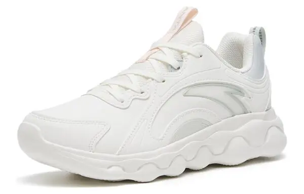ANTA Athletic Lace-up Sneakers - White/grey