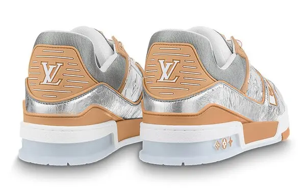 LOUIS VUITTON Trainers - Silver/orange/white