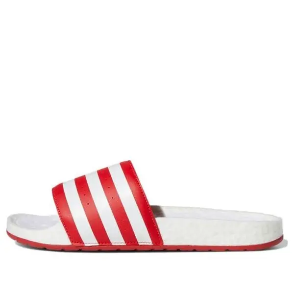 Adidas Adilette Boost Slides - White/red