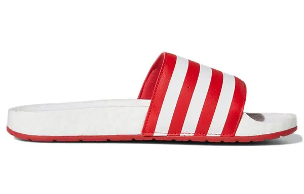 Adidas Adilette Boost Slides - White/red
