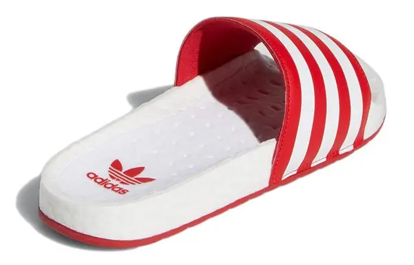 Adidas Adilette Boost Slides - White/red