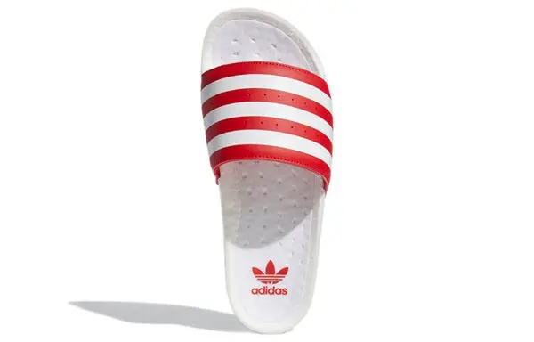 Adidas Adilette Boost Slides - White/red