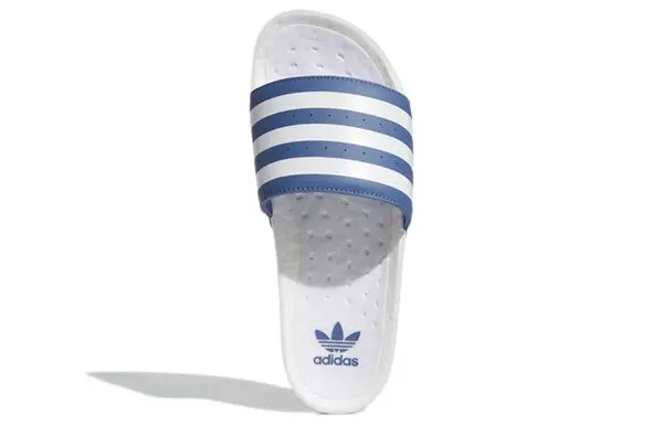 Adidas Adilette Boost Slides - White/blue