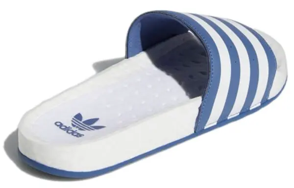 Adidas Adilette Boost Slides - White/blue