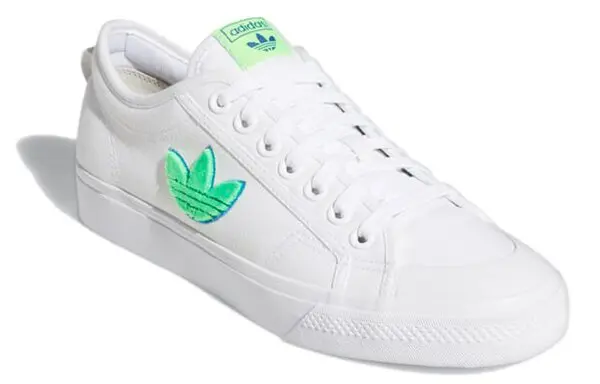 Adidas Nizza Trefoil Sneakers - White/green