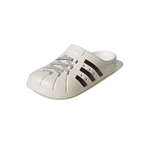 Adidas Adilette Clogs - White/black