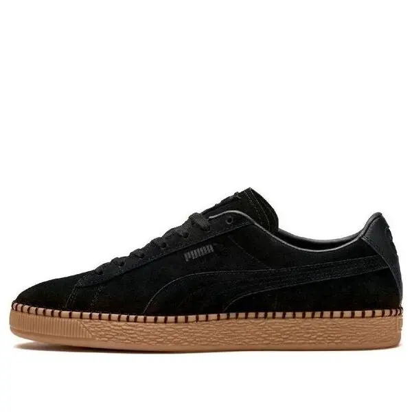 PUMA Suede Classic Blanket Stitch Casual Shoes - Black