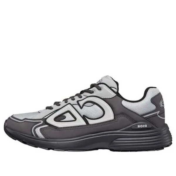 Dior B30 'reflective Cd30 Grey Anthracite' Sneakers - Gray/anthracite