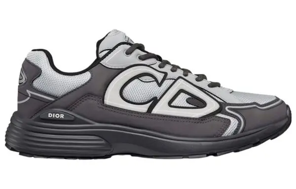 Dior B30 'reflective Cd30 Grey Anthracite' Sneakers - Gray/anthracite