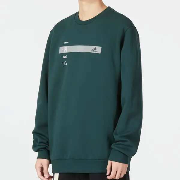 Adidas Alphabet Pattern Crewneck Sweatshirt