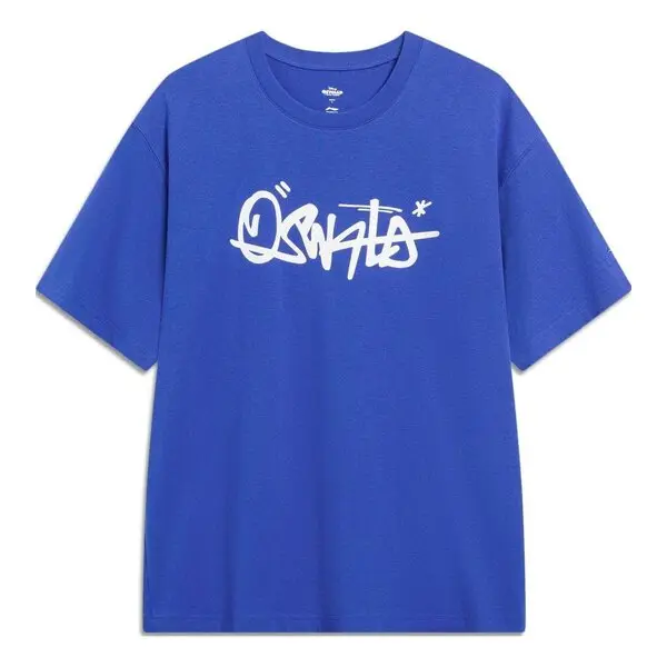 LI-NING X Disney Oswald Graphic T-shirt 'blue White