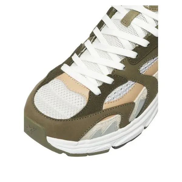 A BATHING APE Shark Sta #2 Sneakers - Olive Green/multicolor
