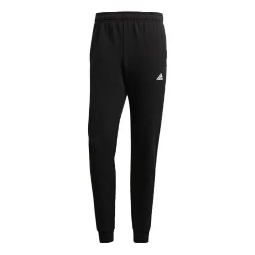 Adidas Essentials French Terry Pants Knitted Sport Trousers - Black