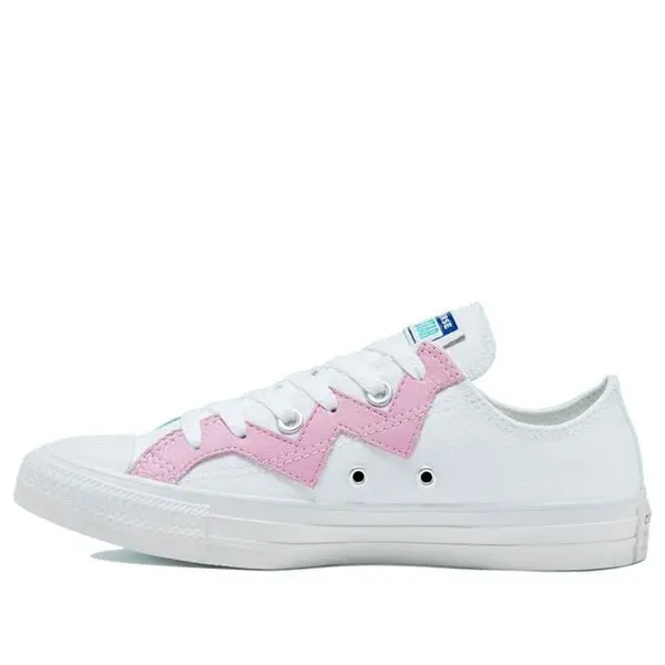 CONVERSE Chuck Taylor All Star Low Top Sneakers - White/pink/blue
