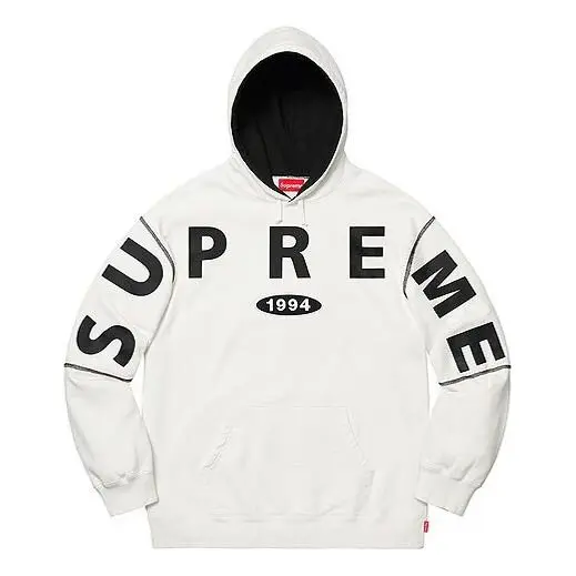 Supreme Spread Logo Hooded Sweatshirt - White
