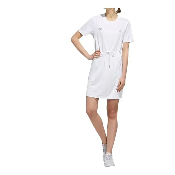 Adidas T-shirt Dress With Drawstring Waist