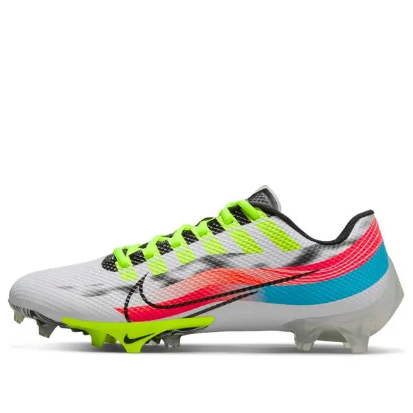 Nike Vapor Edge Speed 360 Multi Zebra Stripes Low Top Athletic Sneakers - Gray/red/blue