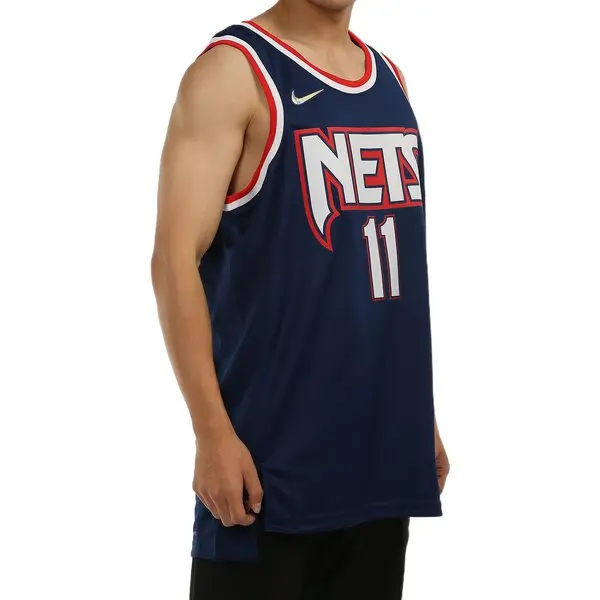 Nike X Nba 75th Anniversary Brooklyn Nets Kyrie Irving Jersey - Blue