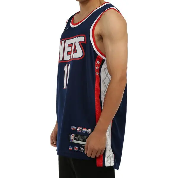 Nike X Nba 75th Anniversary Brooklyn Nets Kyrie Irving Jersey - Blue