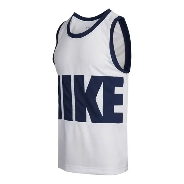 Nike Big Logo Basketball Tank - White