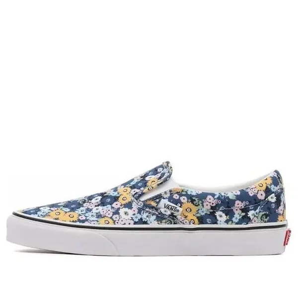 VANS Floral Classic Slip-on - Blue/yellow
