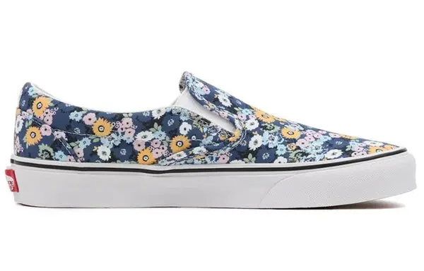 VANS Floral Classic Slip-on - Blue/yellow
