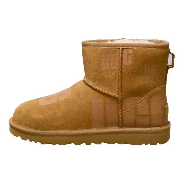 UGG Classic Mini Scatter Graphic Boots - Chestnut