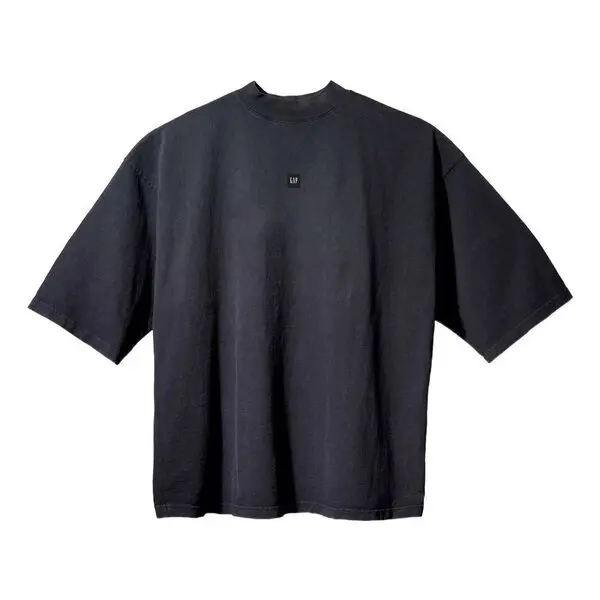 Yeezy Ss22 Logo 3/4 Sleeve Tee - Washed Black