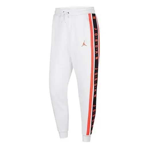 JORDAN Air Fleece Casual Long Pants - White