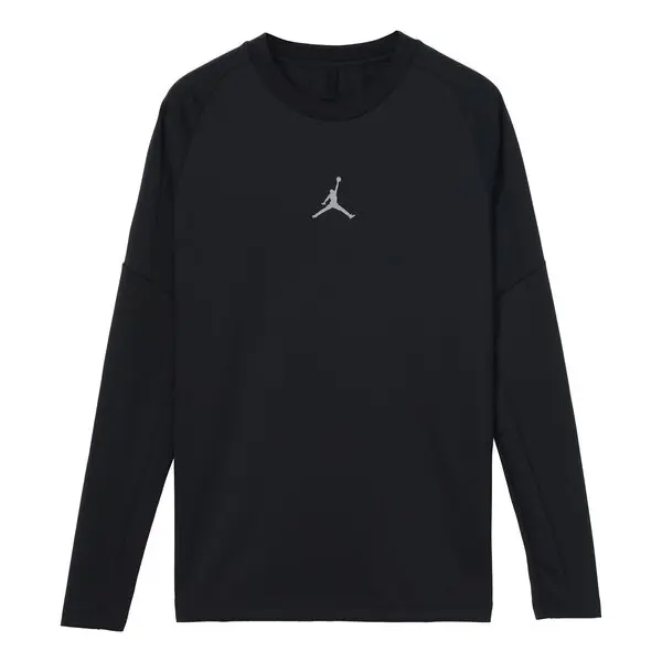 JORDAN Dri-fit Sports Pullover With Logo Print - Black