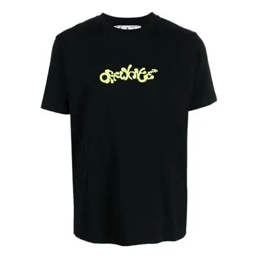 Off-White Opposite Arrow Slim Short-sleeve Tee - Black/lime